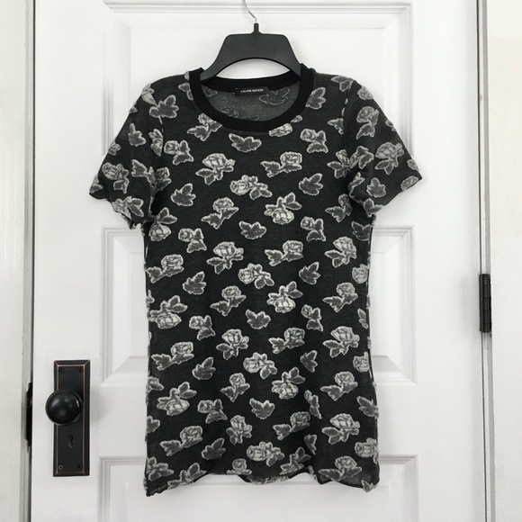 Calvin Rucker | Tops | Christina Anstead Calvin Rucker Rose Tee | Poshmark